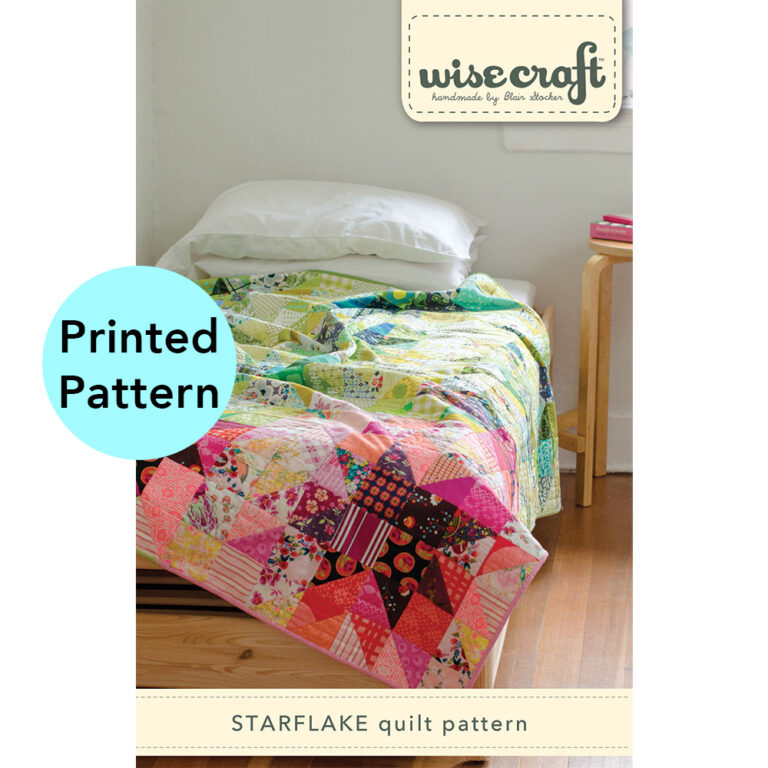 Starflake Printed Quilt Pattern - Wise Craft Handmade