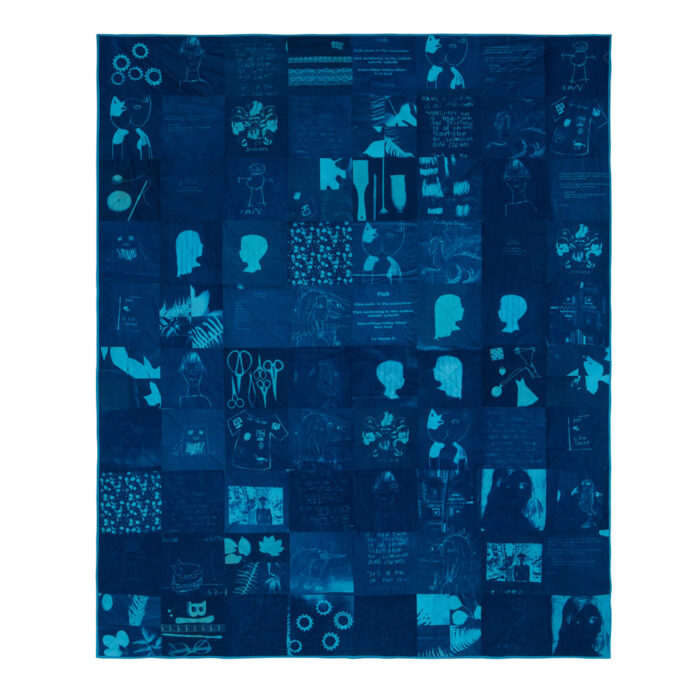 #myquiltcouldlivehere- Cyanotype Quilt - Wise Craft Handmade