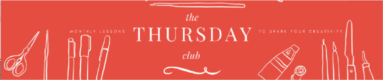 Creative Thursday's 'The Thursday Club' - Wise Craft Handmade