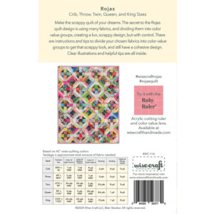 Rojas Quilt Pattern - Printed - Wise Craft Handmade