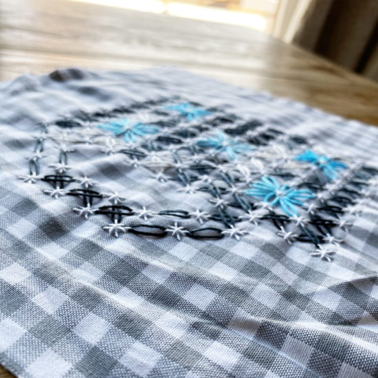 2021 Block of the Month- Explore Chicken Scratch embroidery with me ...