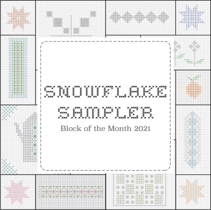 Your blocks from the first month of the Snowflake Sampler BOM - Wise ...